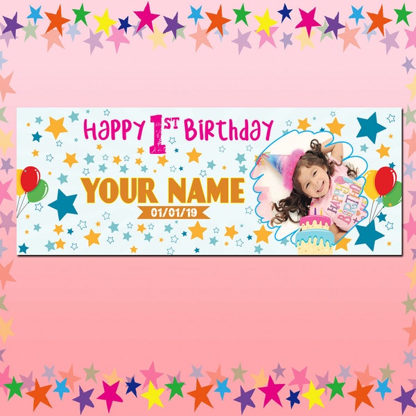 1st Birthday Banner - Etsy