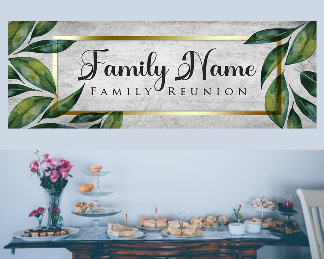 Family Reunion Banner | Personalized Family Name Banner | Family ...