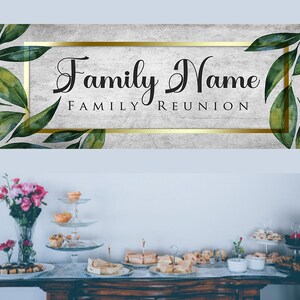 Family Reunion Banner Personalized Family Name Banner - Etsy