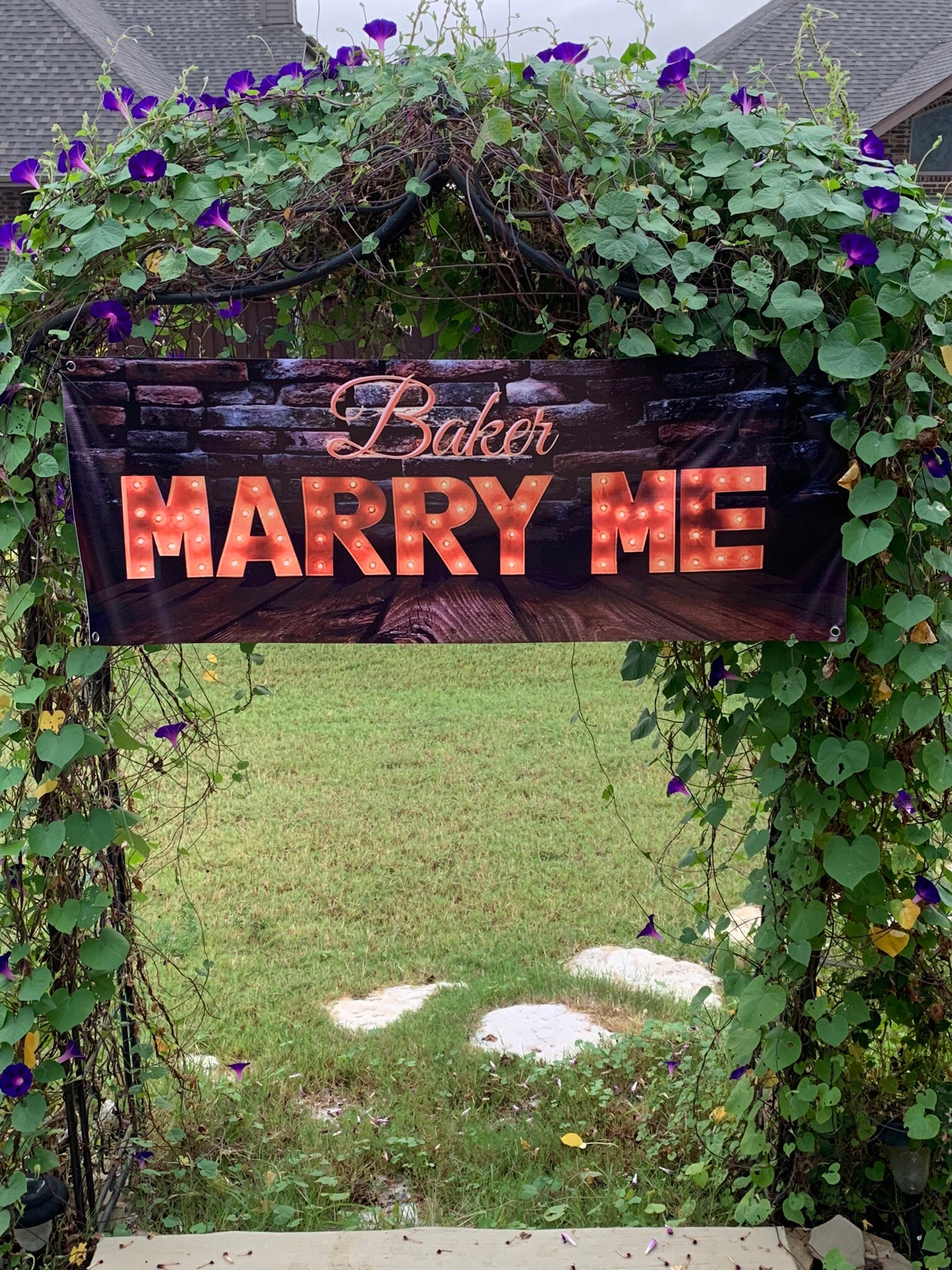 Will You Marry Me Banner Personalized Text Marriage Proposal | Etsy