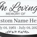 Ribbon Funeral Memorial Banner, Custom Personalized Photo Backdrop in ...