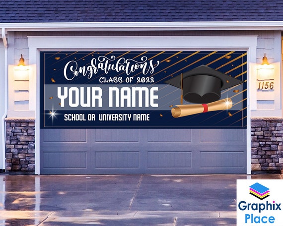 Personalize Graduation Banner Class of 2022 Graduation | Etsy