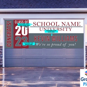 Class of 2023 Graduation Banner Personalized Graduation Banner Congrats ...