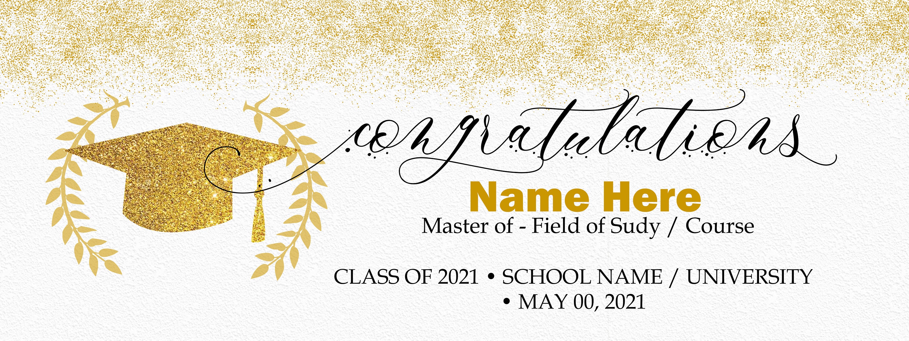 Congrats Graduation Banner Personalized Graduation Banner | Etsy