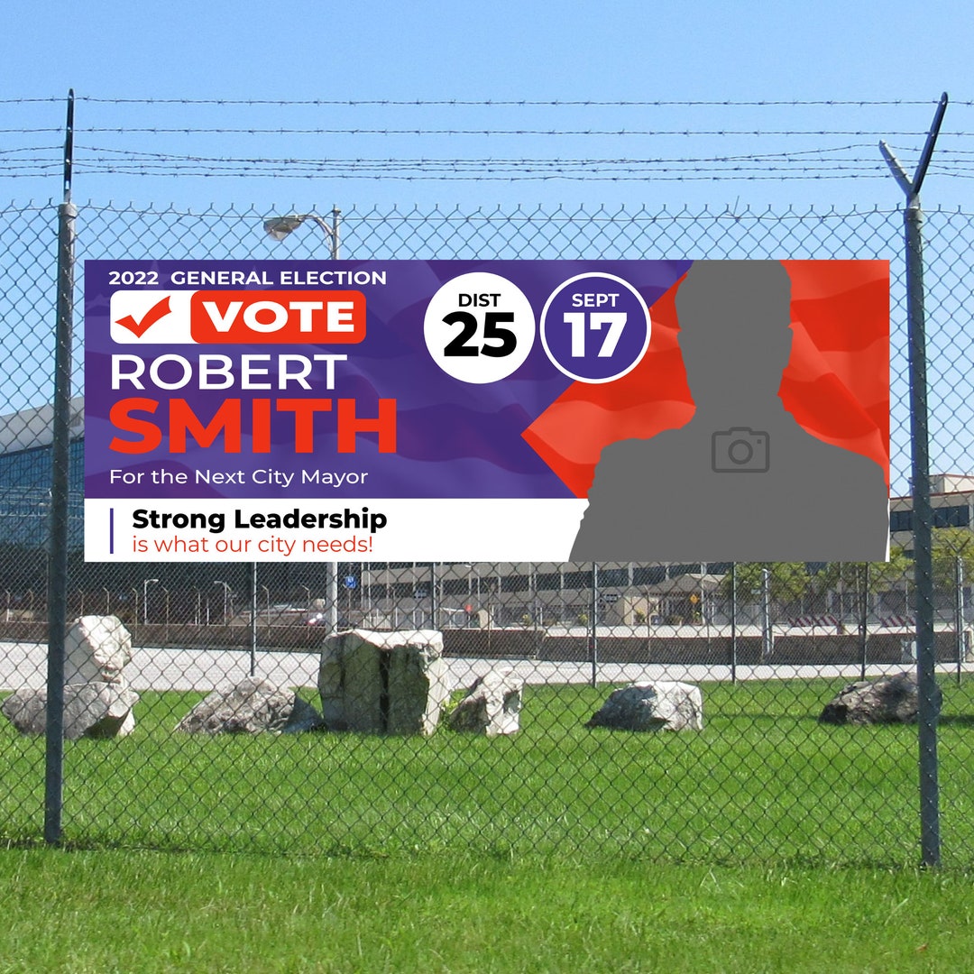 Election Campaign Banner, Custom Political Poster, Campaign Banner ...