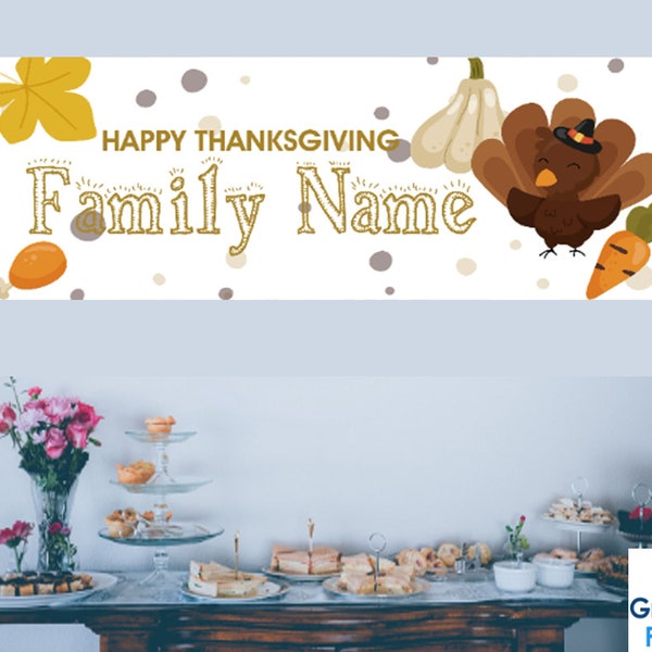 Thanksgiving Banner - Etsy