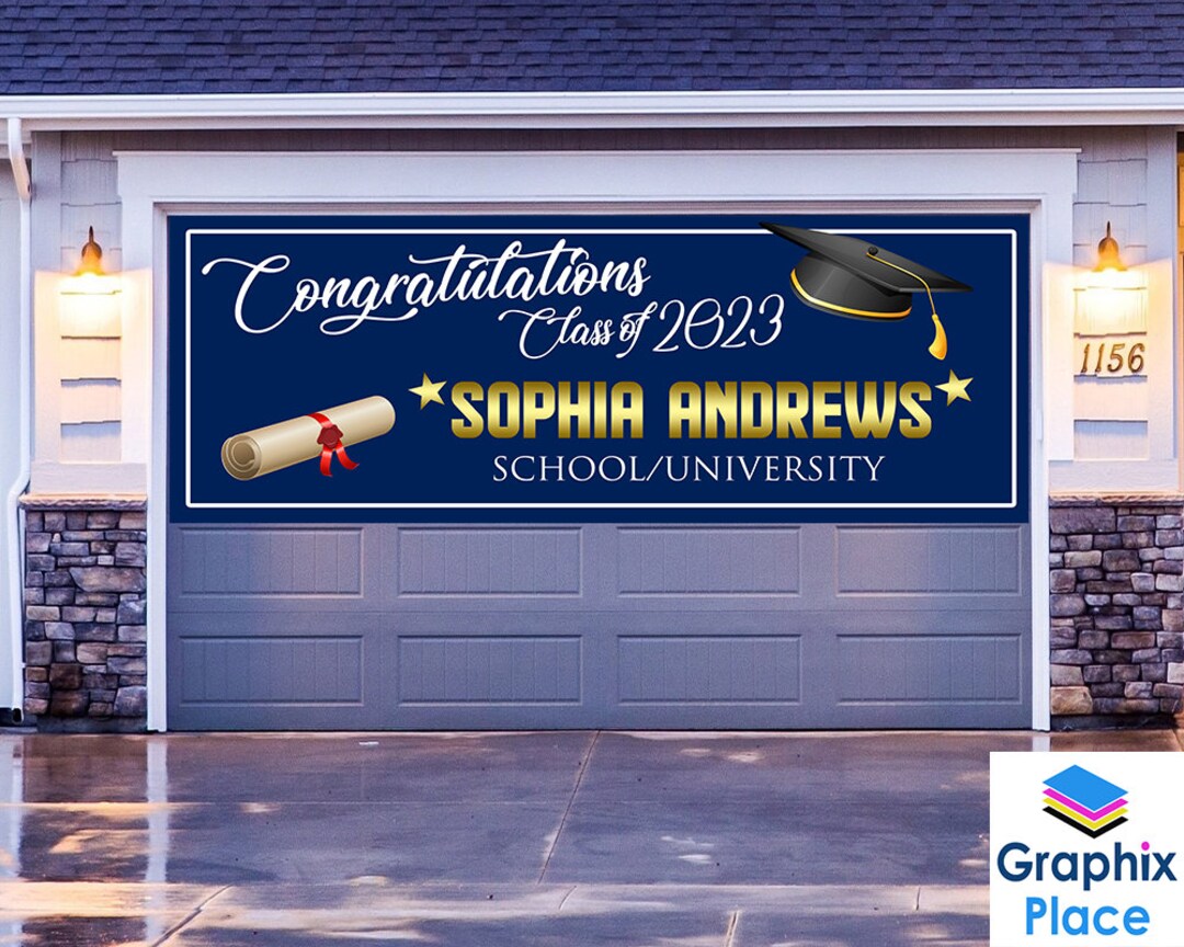 Graduation Banner 2024 Personalized Sign College Graduation Banner ...