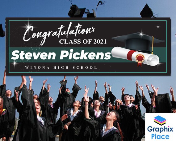 Graduation Banner Graduation Party Banners Personalized | Etsy