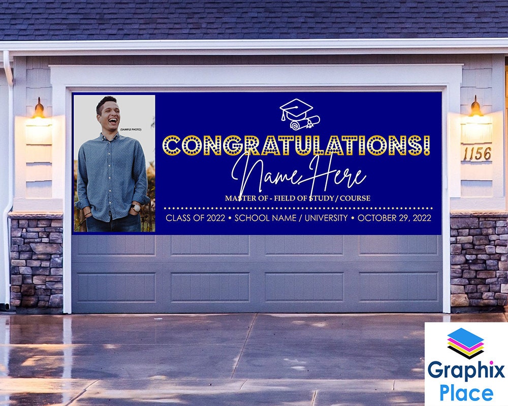 Congrats Graduation Banner Personalized Graduation Banner - Etsy