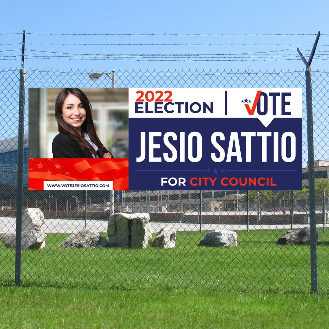 Political Banner Sign, Campaign Poster, Custom Election Sign, Election ...