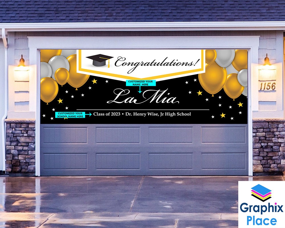 Personalize Graduation Banner Class of 2023 Graduation - Etsy