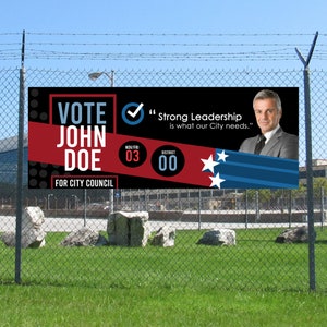 Customize Election Banner, Political Sign, Election Sign, Campaign ...