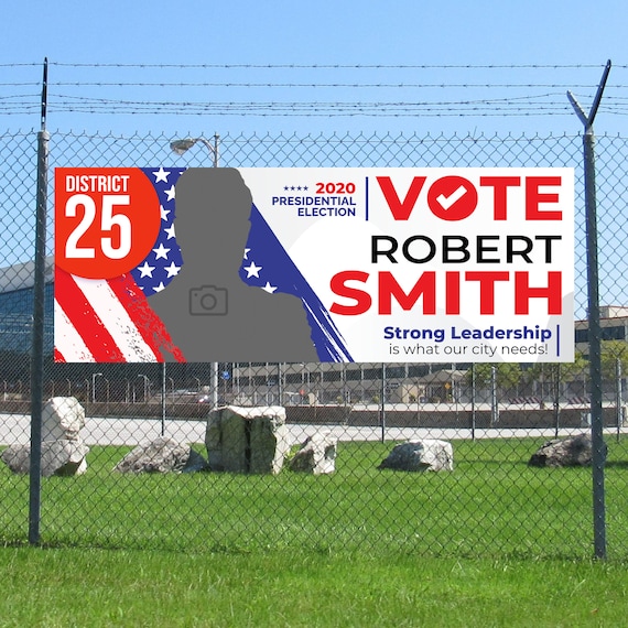 National Election Banner Custom Political Sign Banner for - Etsy