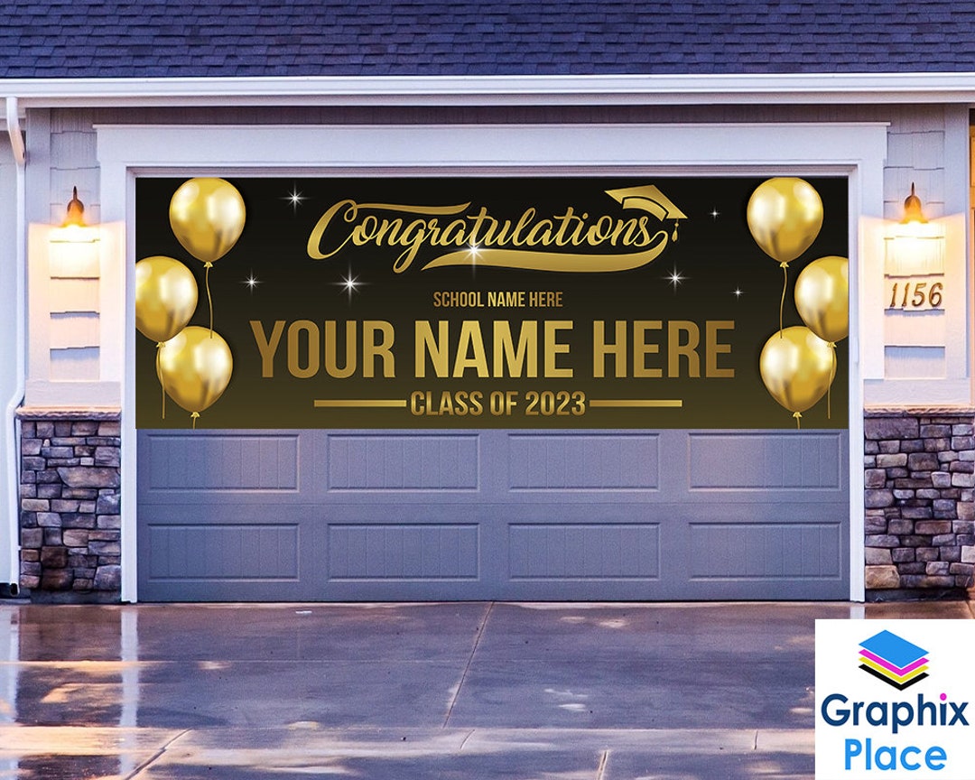 Graduation 2024 Banner, Personalize Graduation Banner, Graduation ...