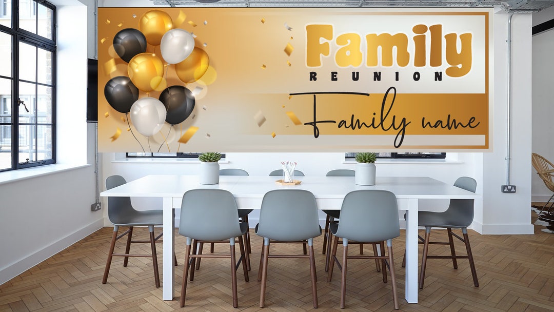 Personalized Family Reunion Banner Family Reunion Signs Party Decor ...