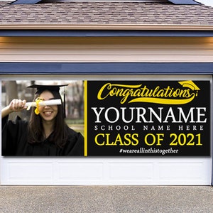Personalize Graduation Banner Class of 2021 Graduation | Etsy