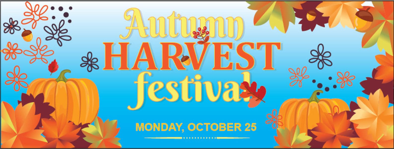 Autumn Harvest Festival Banner Fall Autumn Harvest Autumn Yard - Etsy