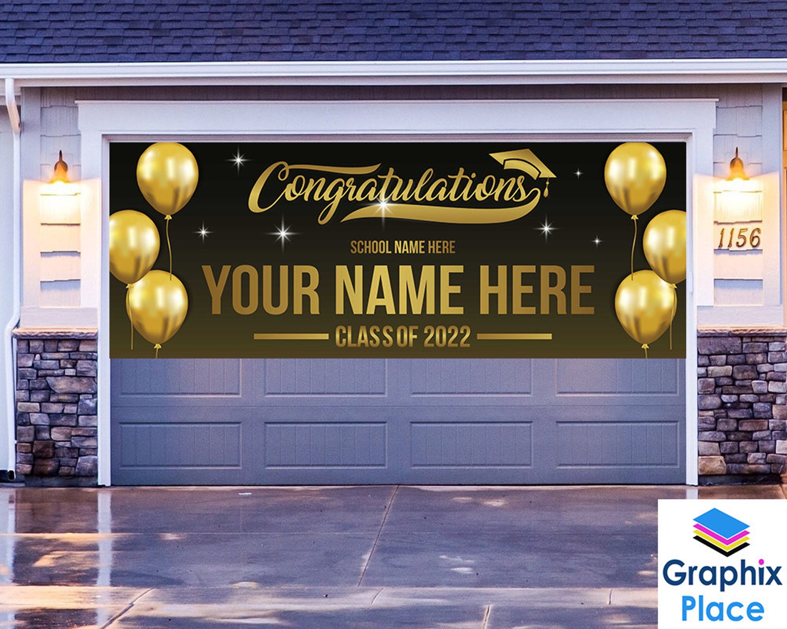 College Graduation Banner Graduation Party Banner Custom Grad - Etsy