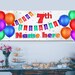 Happy 7th Birthday Banner Happy Birthday Sign Custom Name - Etsy