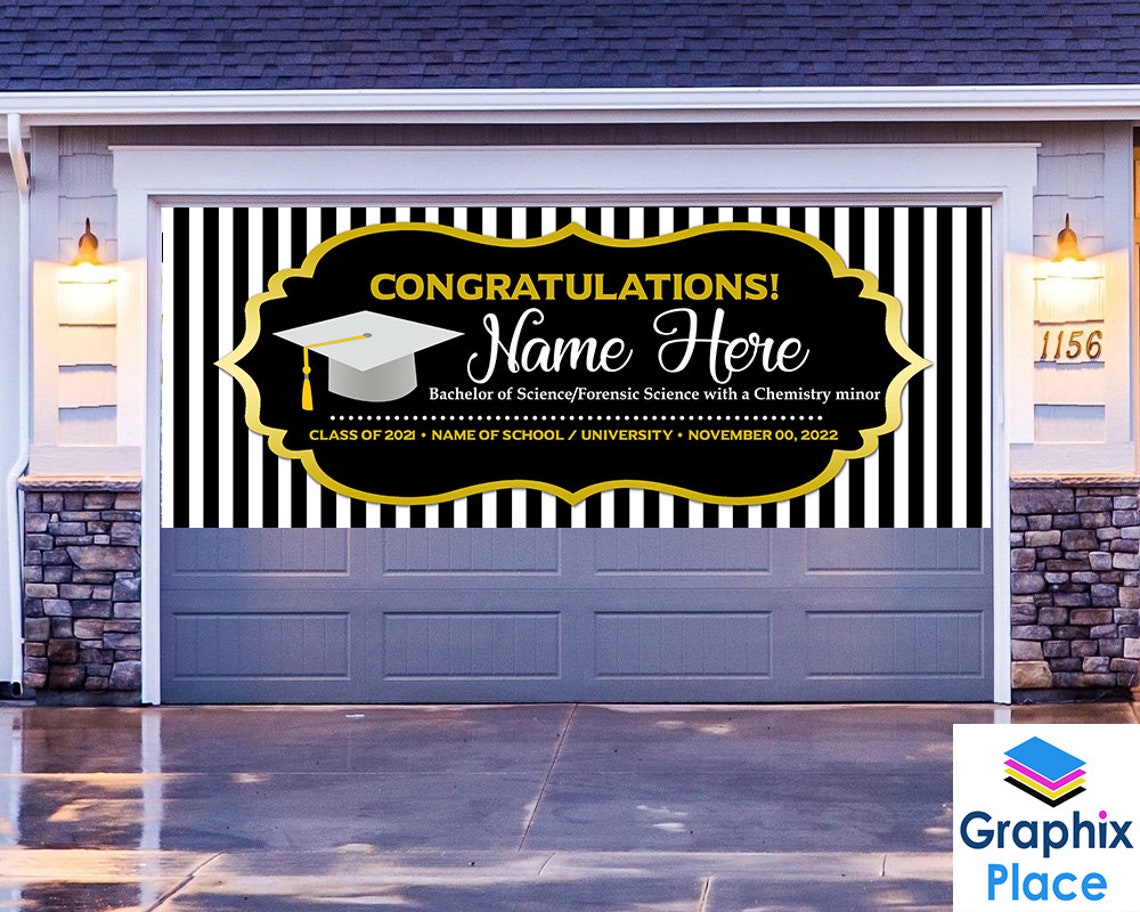 Personalize Graduation Banner Class of 2022 Graduation - Etsy