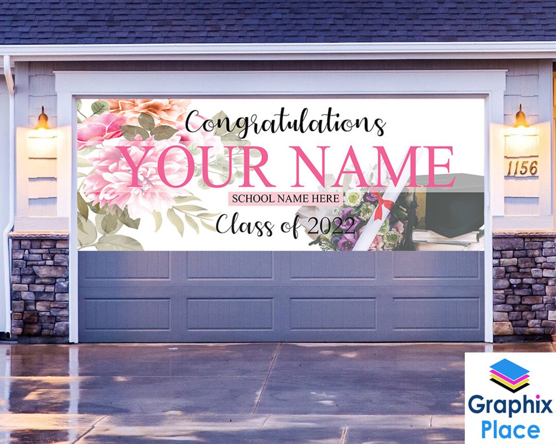 Personalize Graduation Banner, Class of 2024 Graduation Banner, Custom ...