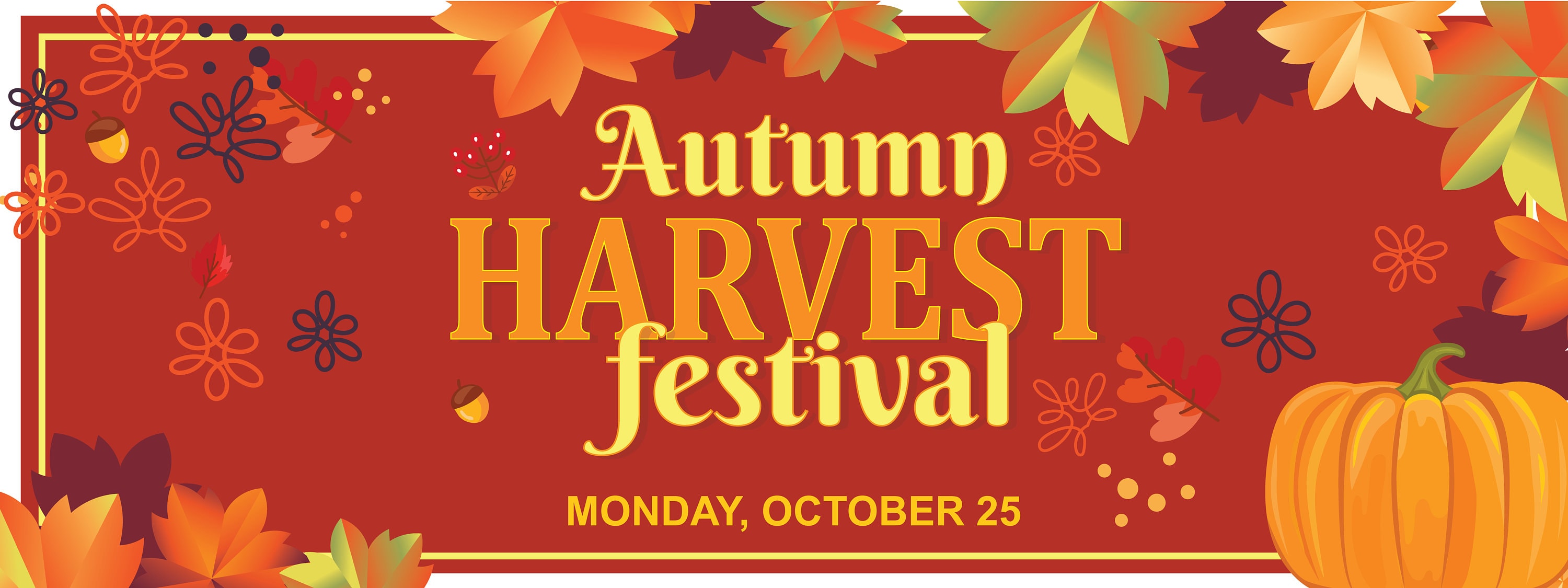 Fall Autumn Harvest Banner Autumn Harvest Festival Yard Signs - Etsy