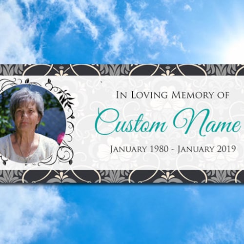 Memorial Retractable Banner Funeral Banner in Loving Memory - Etsy