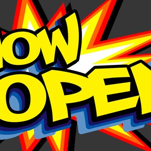 Now Open Banner. Business Banner for Grand Opening, Vinyl Banner for ...