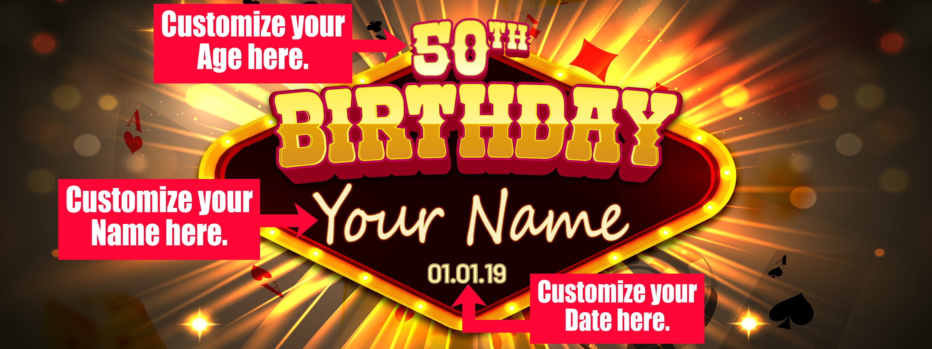 Personalized Party Banners Personalized Birthday Backdrop - Etsy