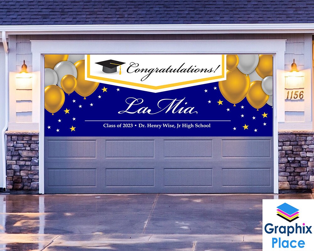 Congrats Graduation Banner Personalized Graduation Banner - Etsy