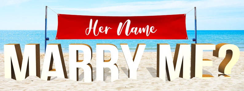 Will You Marry Me Banner Personalized Text Marriage Proposal | Etsy