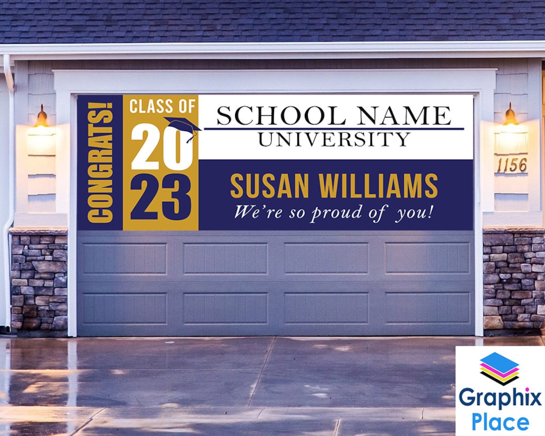 Class of 2023 Graduation Banner Personalized Graduation Banner Congrats ...