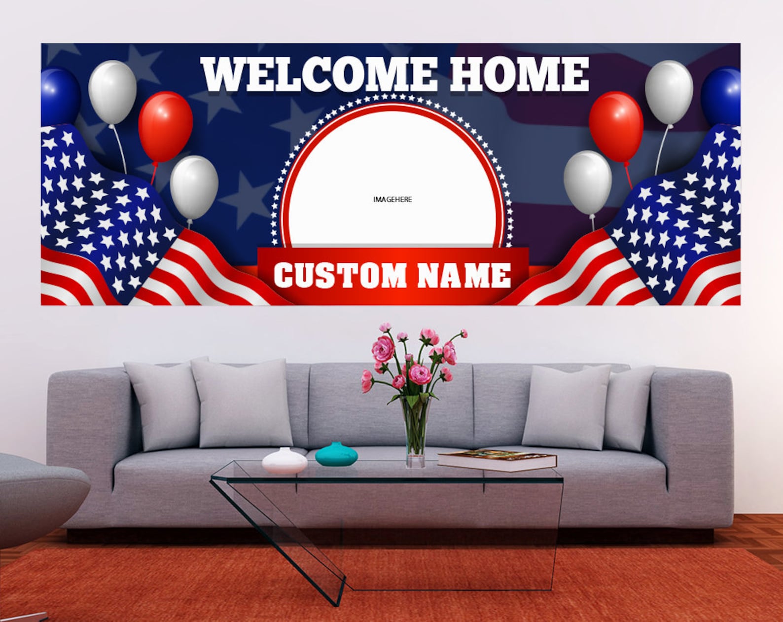 Welcome Home Military Banner Personalized Banner Military | Etsy
