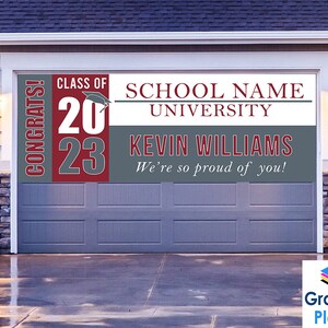 Class of 2023 Graduation Banner Personalized Graduation Banner Congrats ...