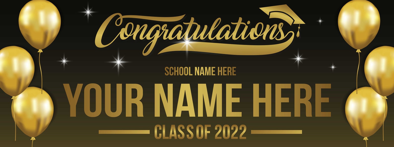 College Graduation Banner Graduation Party Banner Custom Grad - Etsy