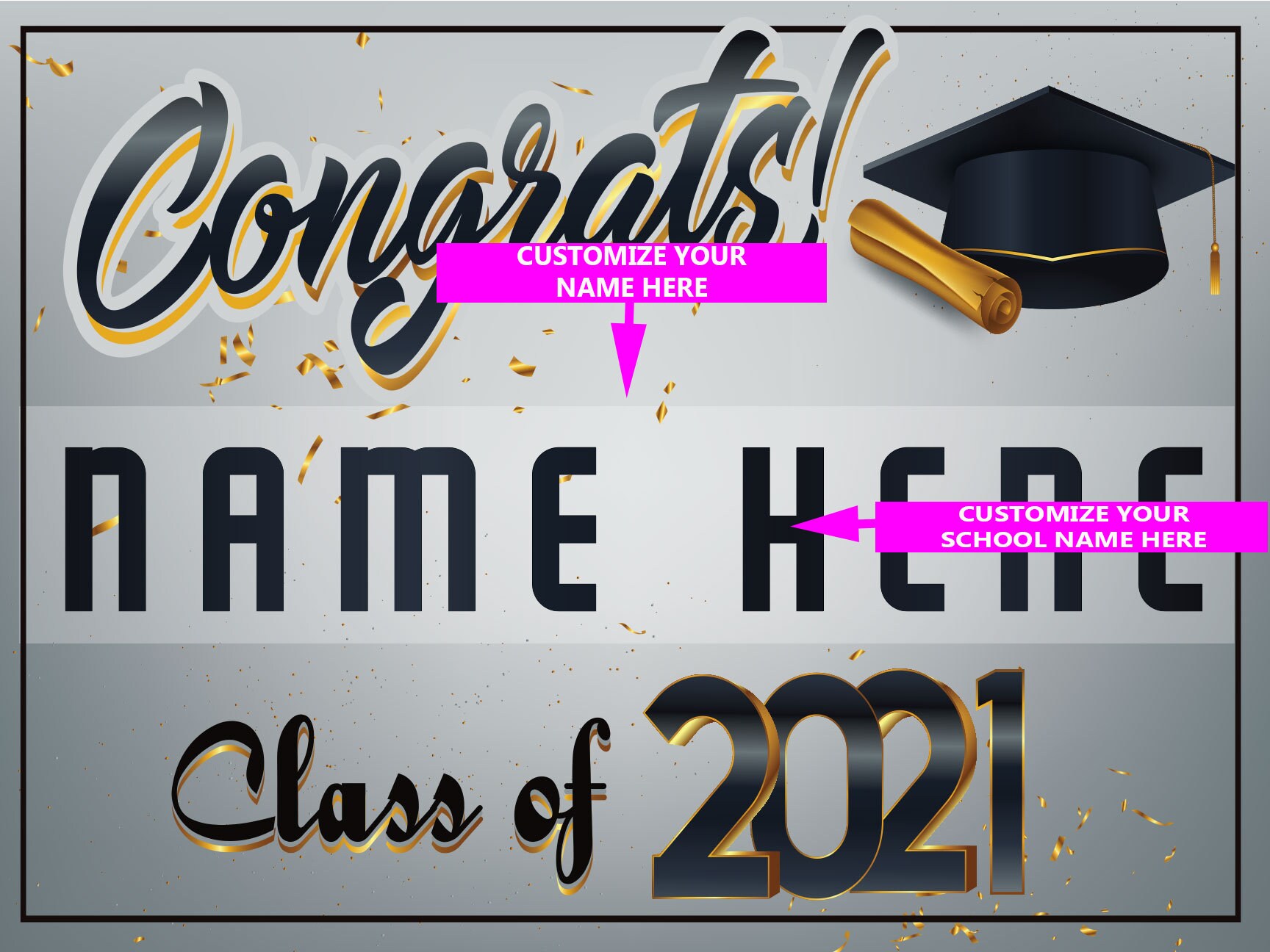 Graduation Banner 2022 Class of 2022 for High School College | Etsy