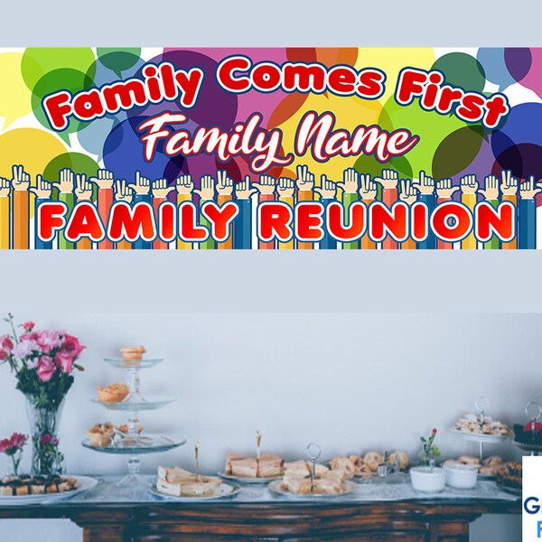 Reunion Banner - Etsy