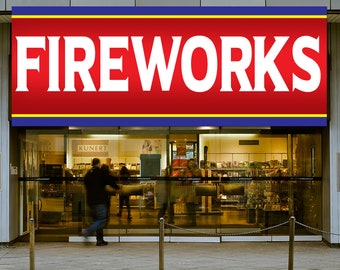 Firework Stand Sign - Etsy