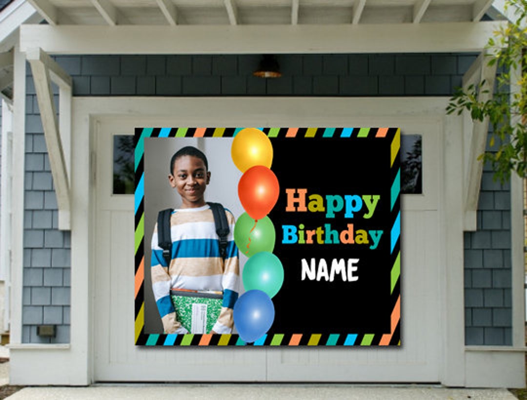 Birthday Backdrop Balloon Backdrop Birthday Decoration - Etsy