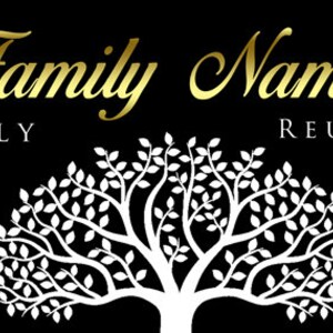 Family Reunion Banner Personalized Family Name Banner Family Reunion ...