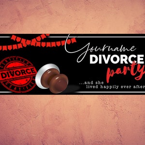 Divorce Party Banner Breakup Party Banner Certified Divorce Divorce ...