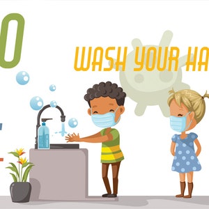 Back to School Banner The New Normal Wash your Hands | Etsy