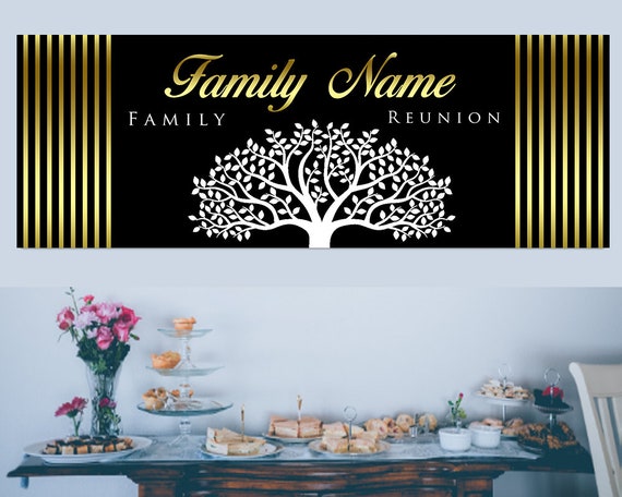 Family Reunion Banner Personalized Family Name Banner - Etsy