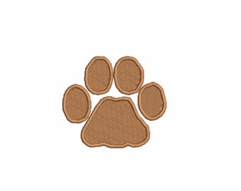 Small Paw Print Embroidery Design N2 18 Sizes mini Dog Paw Print Fill ...