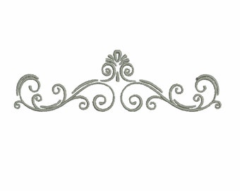 Monogram Scroll Embroidery Design | Etsy