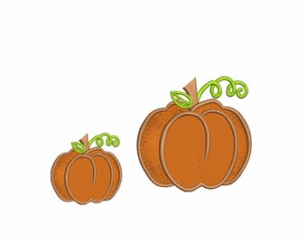 Pumpkin Embroidery Design Fall Outline Machine Embroidery Pattern 4 ...