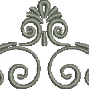 Monogram Scroll Embroidery Design - Etsy