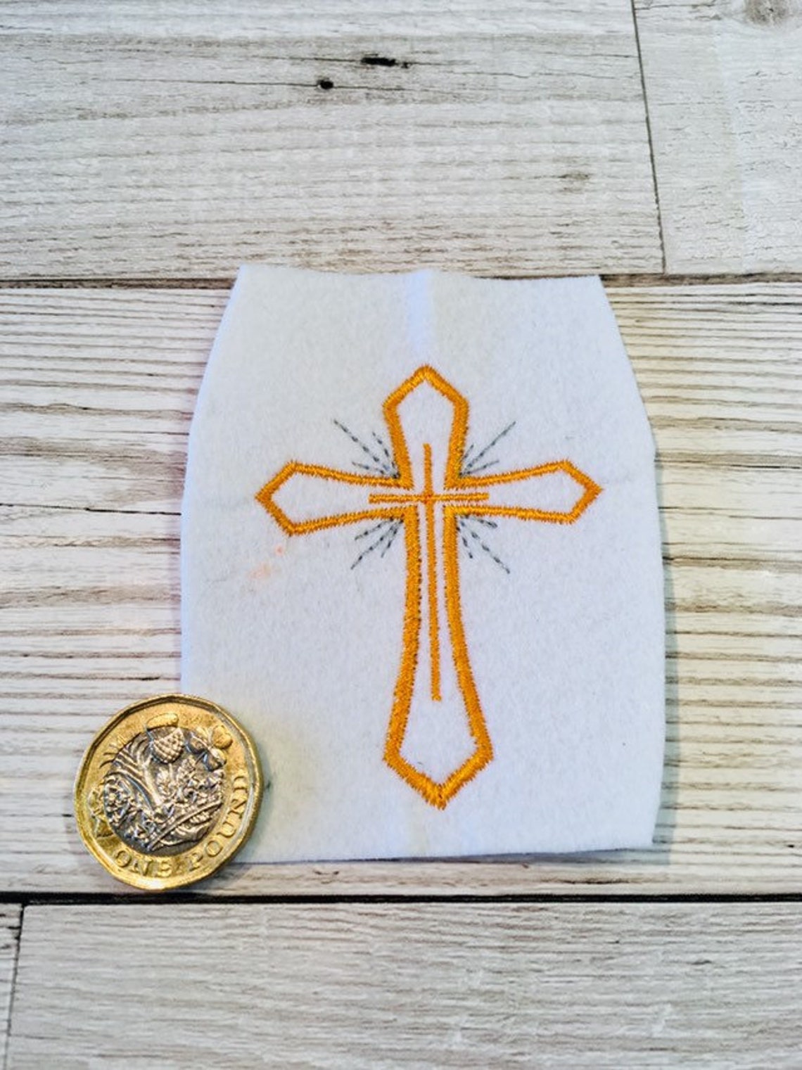 Cross Embroidery Design. Two Sizes | Etsy