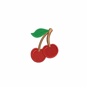Cherries Embroidery Design - Etsy