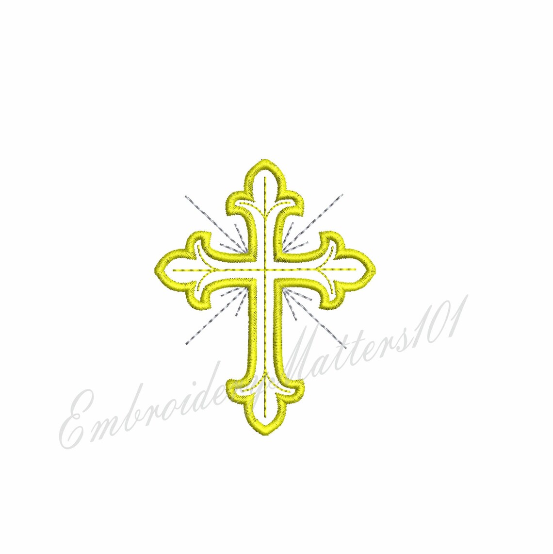 Cross Embroidery Design. TWO SIZES. - Etsy UK